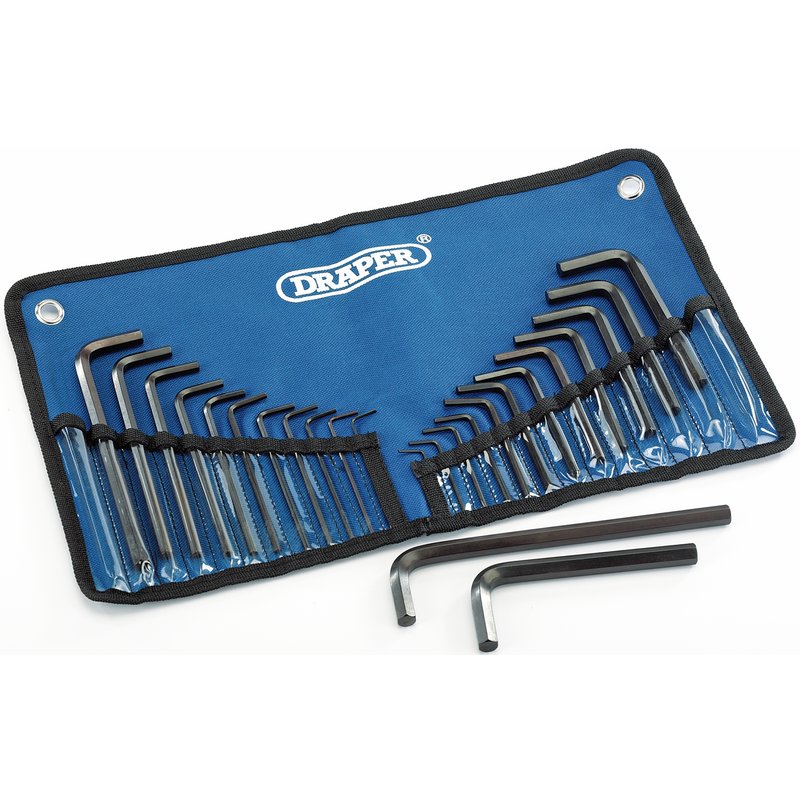 Draper 33892 - Metric/Imperial Combined Hexagon Key Set (25 Piece ... Draper 33892 - Metric/Imperial Combined Hexagon Key Set (25 Piece ...