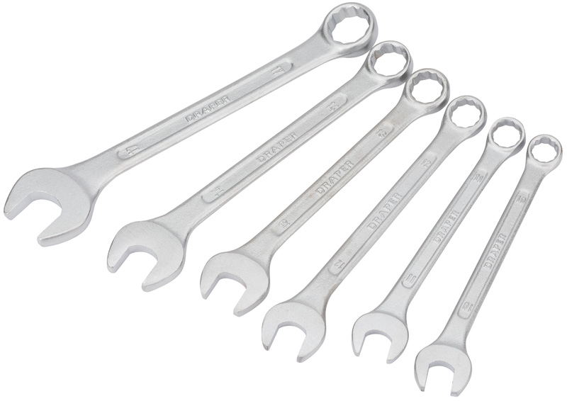 Draper 68479 - Metric Combination Spanner Set (6 Piece) - Red Box Tools Draper 68479 - Metric Combination Spanner Set (6 Piece) - Red Box Tools